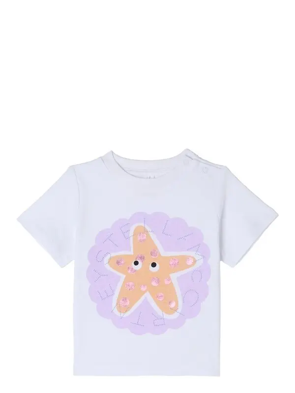 Stella McCartney T-shirt With Starfish Detail - Multicolour
