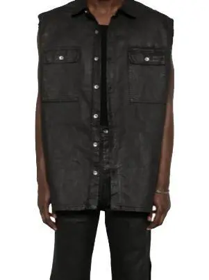 Rick Owens Sl Tommy Jumbo Outershirt - Black
