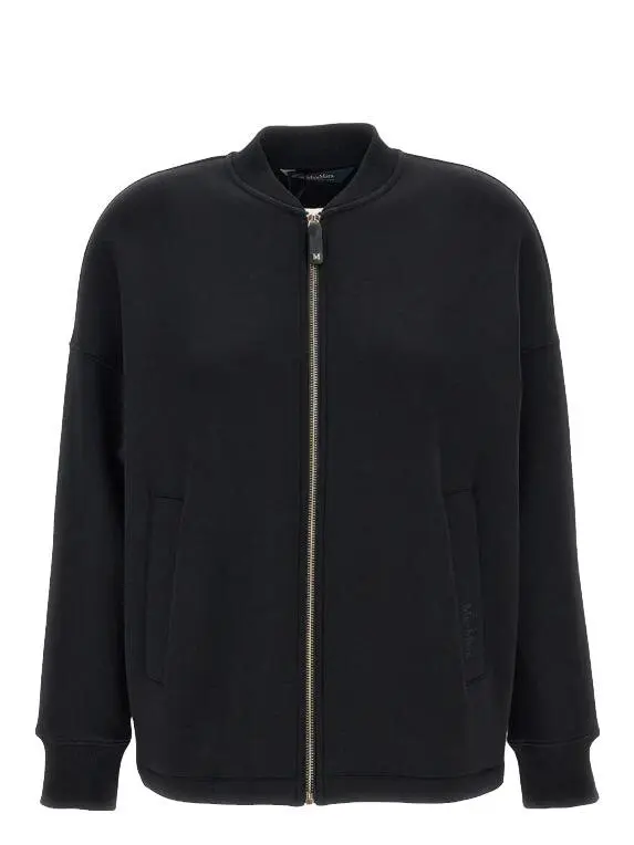 Max Mara Giacca In Jersey - Nero