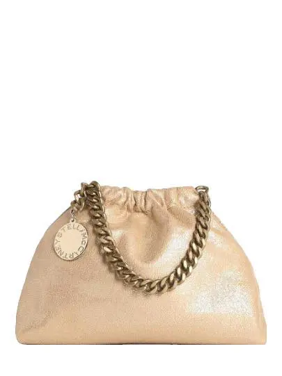 Stella McCartney Falabella Mini Drawstring Bag With Chain - Gold