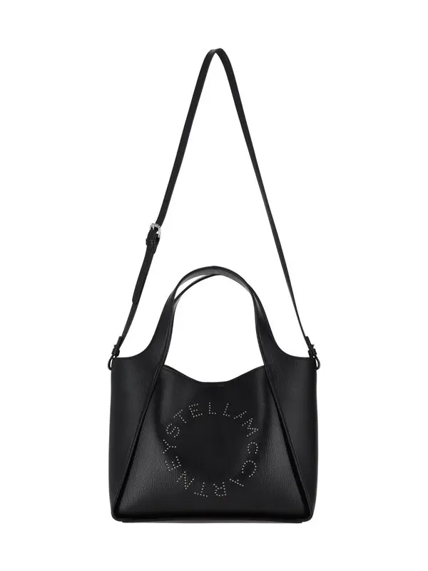Stella McCartney Logo Crossbody Tote Bag - Black