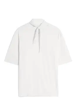 LEMAIRE T-shirt With Foulard - Light Cream