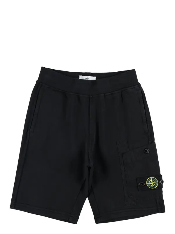 Stone Island Cargo Shorts - Black