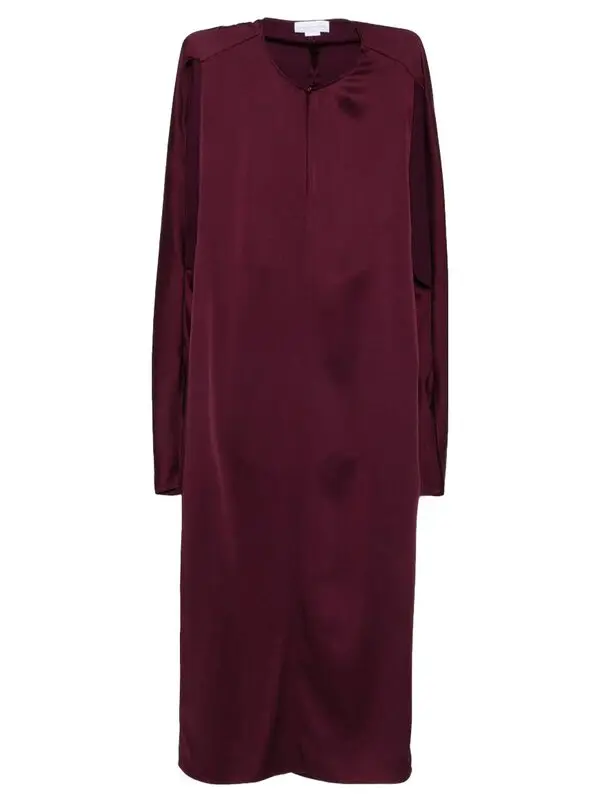Stella McCartney Midi Dress With Cut-out Detail - Bordeaux