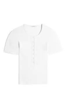 LEMAIRE Fitted Henley - Milk