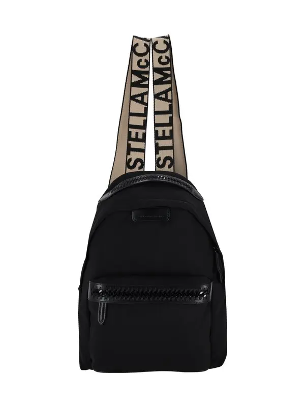 Stella McCartney Backpack Eco Nylon - Black/havana