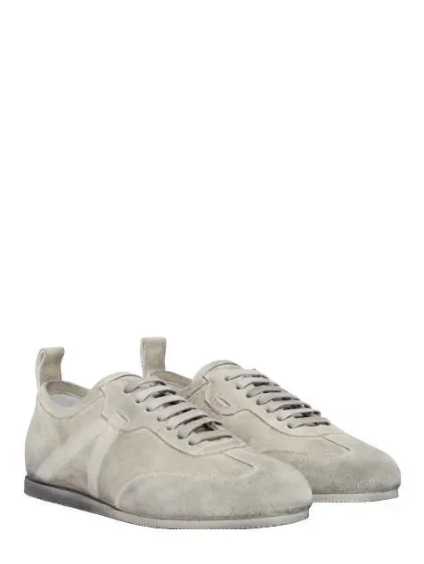 ANN DEMEULEMEESTER Siru Soft Low Top Boxing Sneakers - Chalk