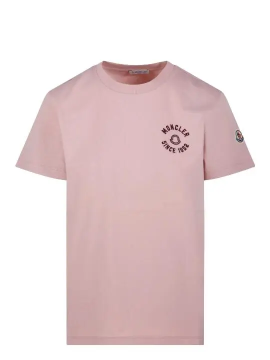 Moncler Short Sleeve T-shirt - Pastel Pink