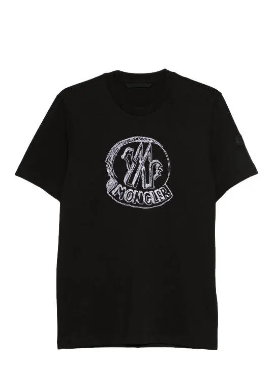 Moncler Ss T Shirt - Black