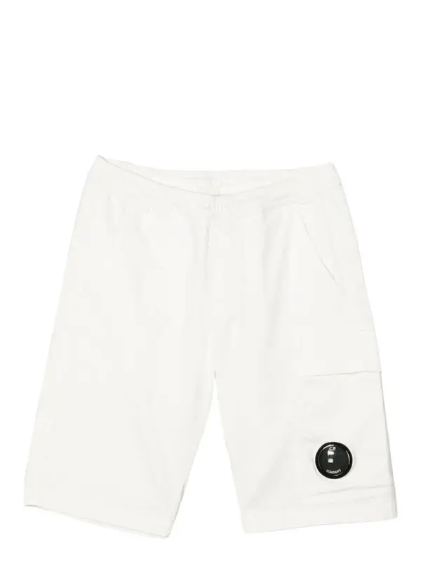 C.P. COMPANY Bermuda Cargo Shorts - White