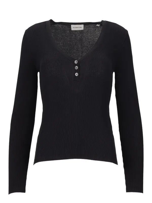 PAROSH Maglia Top - Nero