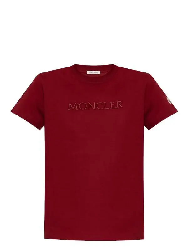 Moncler Short Sleeve T-shirt - Dark Red
