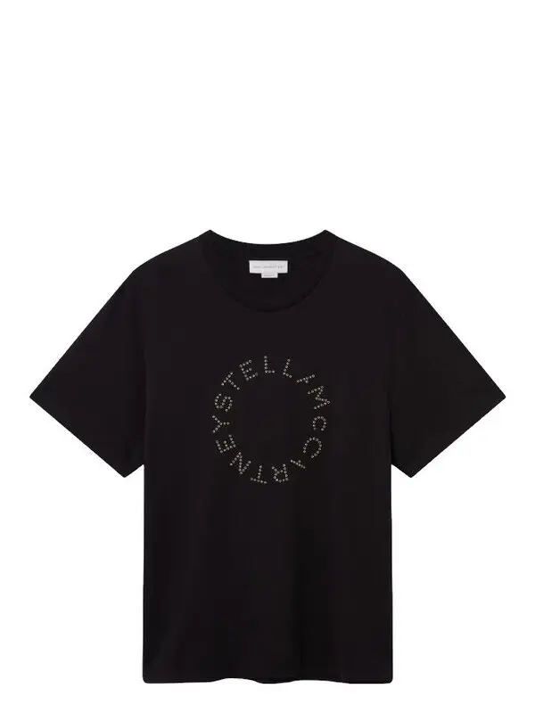 Stella McCartney Hardware Logo Boyfriend T-shirt - Black