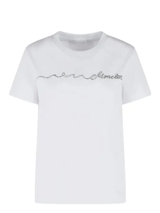 Moncler Short Sleeve T-shirt - White