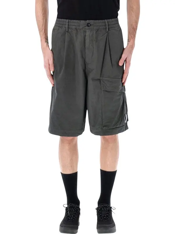 C.P. COMPANY Boxy Cargo Shorts - Dk Grey