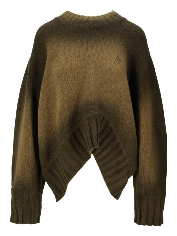 Attico Sprayed Wool Cashmere Sweater - Powder Green