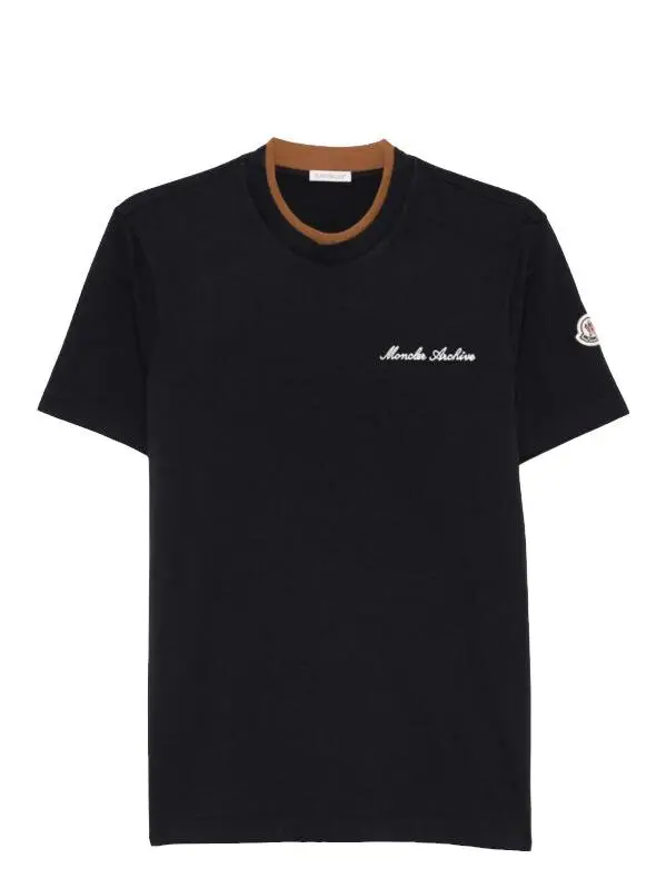 Moncler Ss T Shirt - Navy
