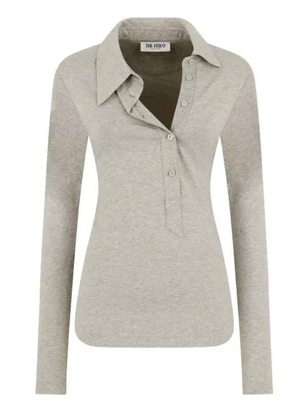 Attico Top Light American Fleece - Melange Grey