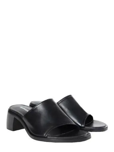 ANN DEMEULEMEESTER Lyra Mid-heel Nappa Plonge Sandals - Black