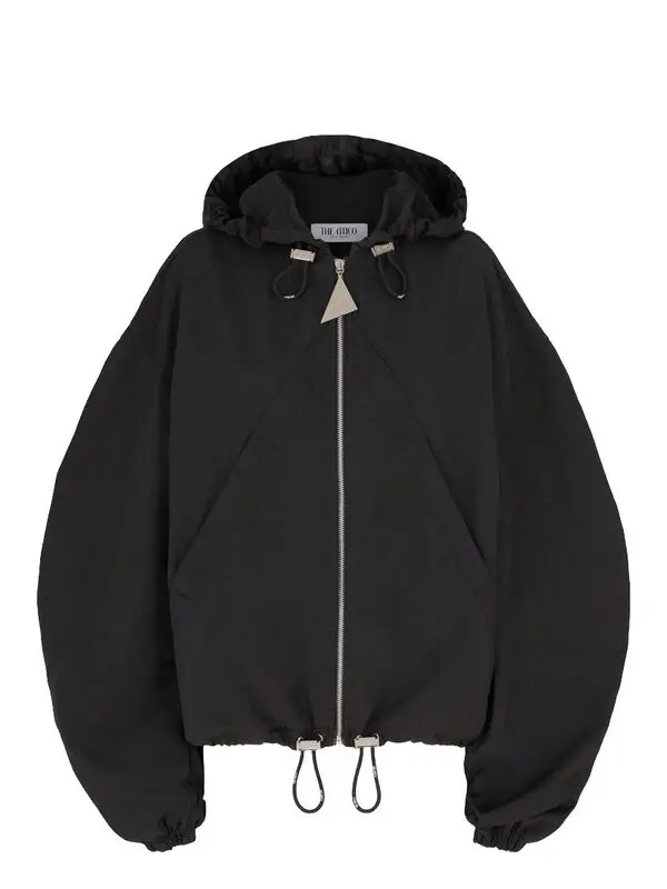 Attico Nylon Bomber Jacket - Black