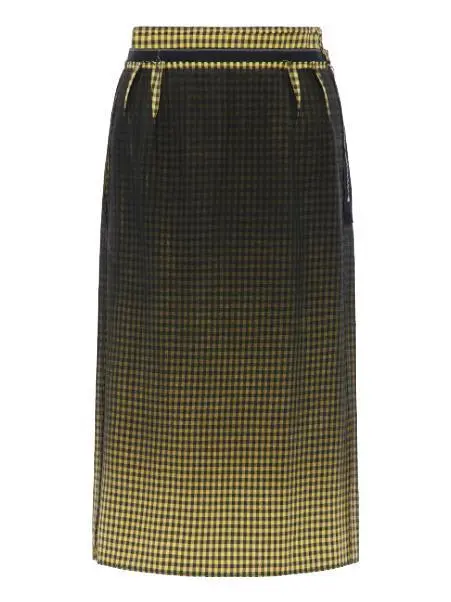 MAISON MARGIELA Midi Skirt - Yellow/black