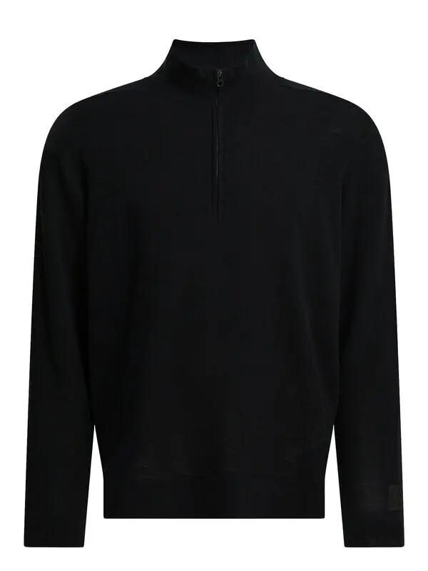 C.P. COMPANY Metropolis Half Zip Sweater - Black