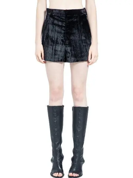 ANN DEMEULEMEESTER Stine High-waist Tailored Shorts - Black