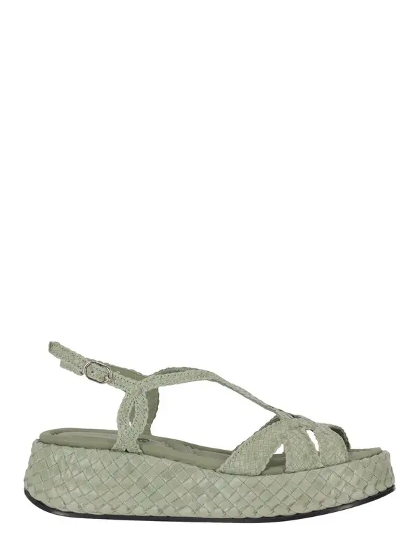 LA ROSE Maui Platform Sandals - Cedro