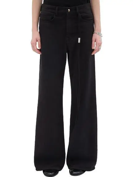 ANN DEMEULEMEESTER Genoveva Relaxed Flared Denim - Black
