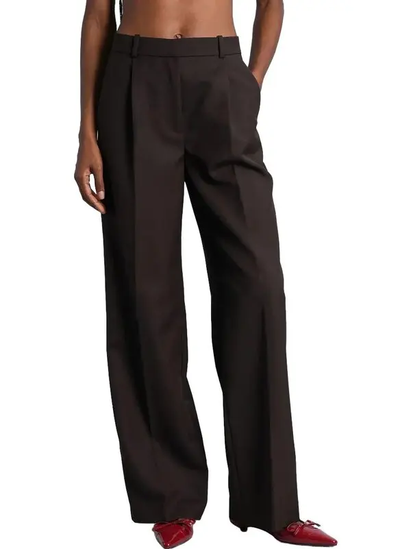 ANINE BING Trent Trouser - Dark Brown