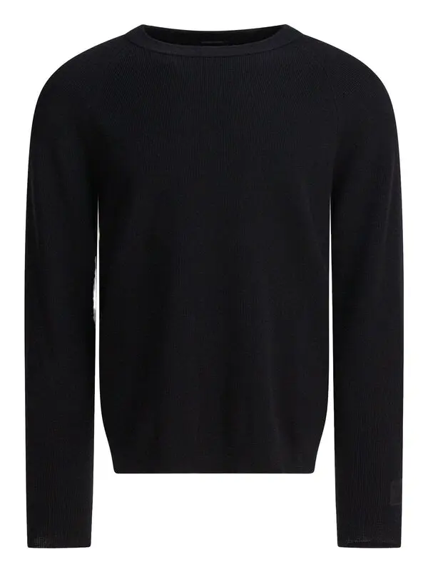 C.P. COMPANY Wool And Silk Crewneck Sweater - Black