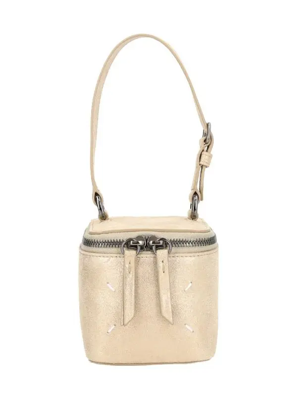 MAISON MARGIELA Small Leather Handheld Bag - Cream Gold