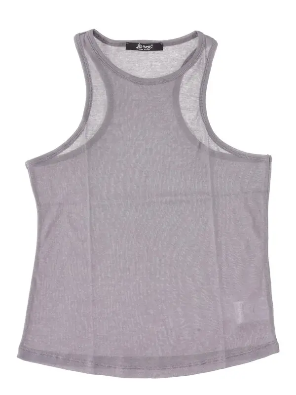 LA ROSE Cropped Tank Top - Grey
