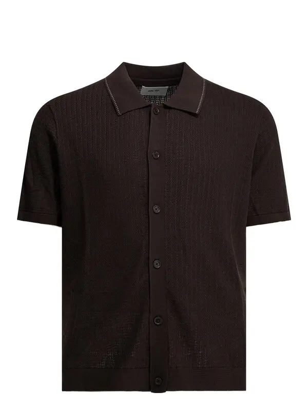 NN.07 Nalo' Polo Sweater - Brown