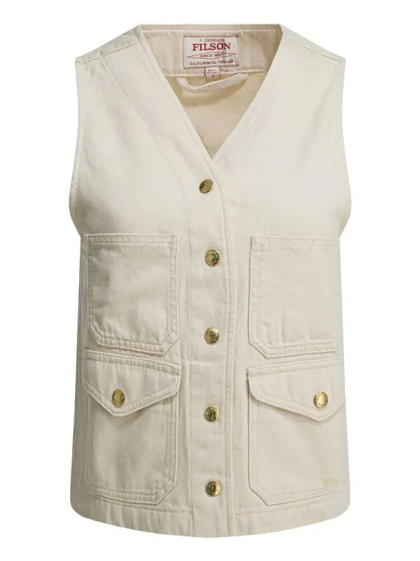 Filson Archive Cruiser Sleeveless Jacket - White