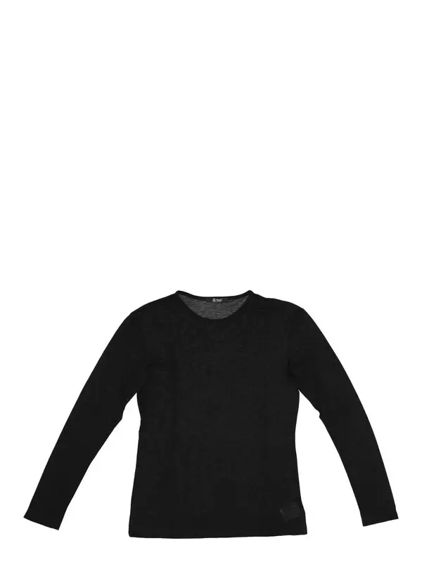 LA ROSE Long Sleeve Jersey T-shirt - Black