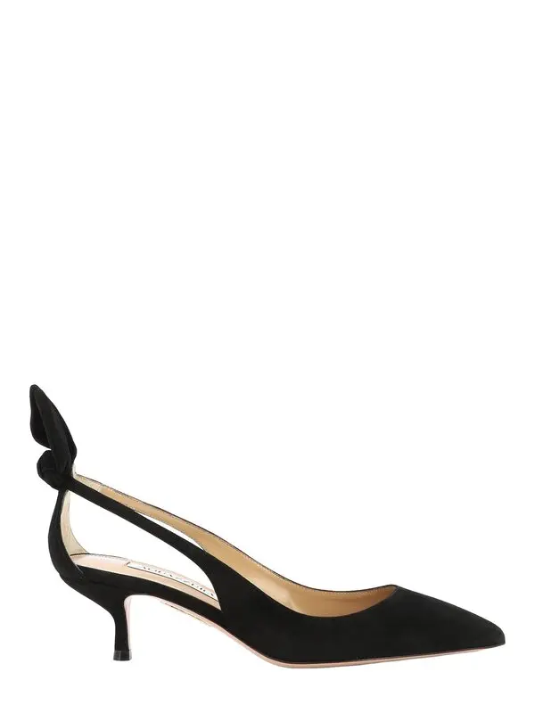 AQUAZZURA Bow Tie Pump 50 Mm - Black