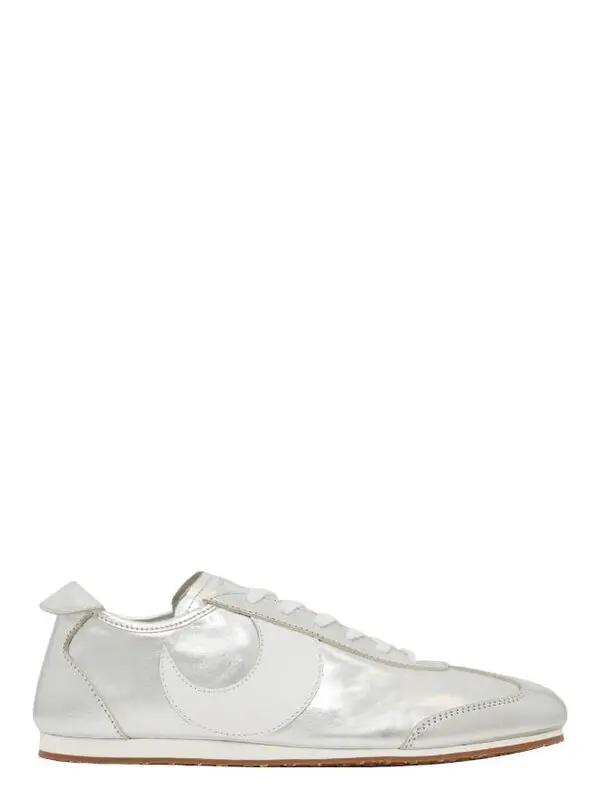 MARINE SERRE Metallic Leather Ms Astra - Silver