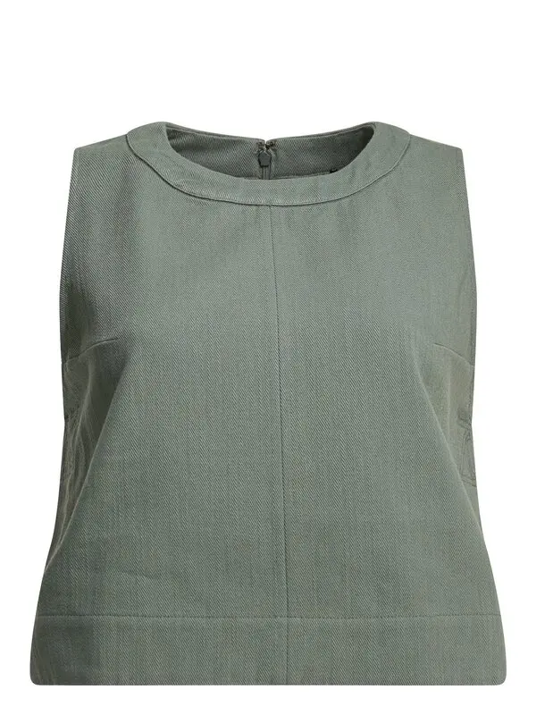 Soeur Boxy Casual Top - Green