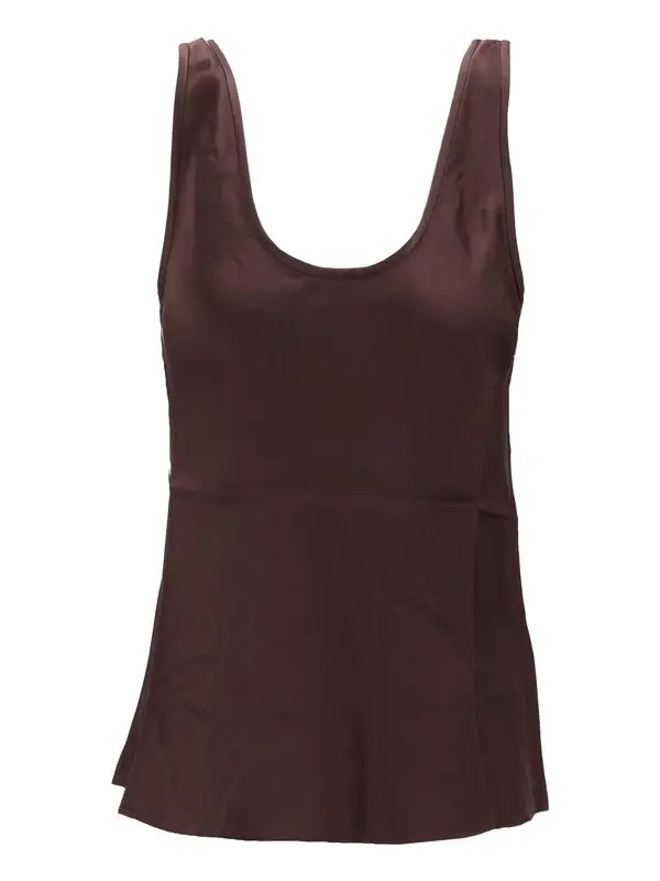 ANINE BING Lea Top - Dark Brown
