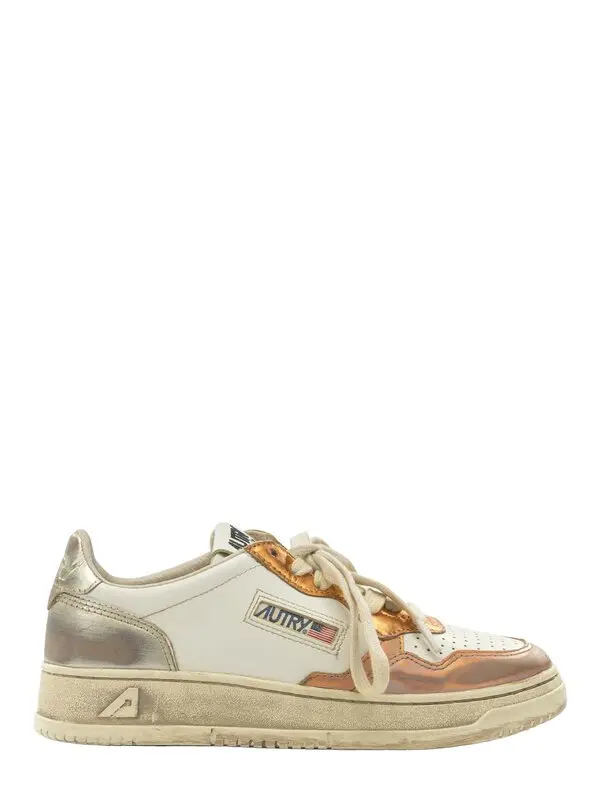 AUTRY Medalist Low Super Vintage Sneakers - Orange