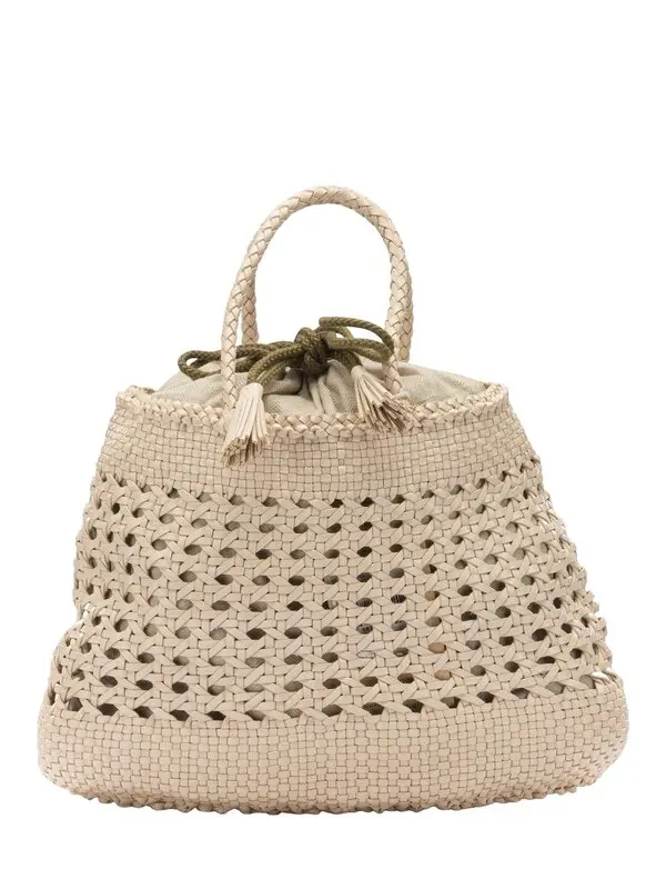 Dragon Diffusion Santa Cano Medium Handbag - Beige