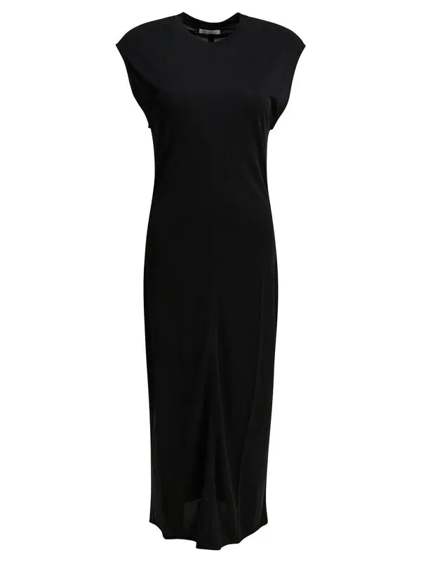 Ami Long Sheath Dress - Black