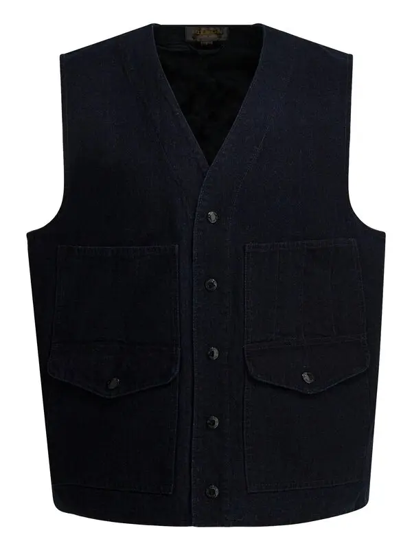 Filson Dry Tin Sleeveless Jacket - Blue