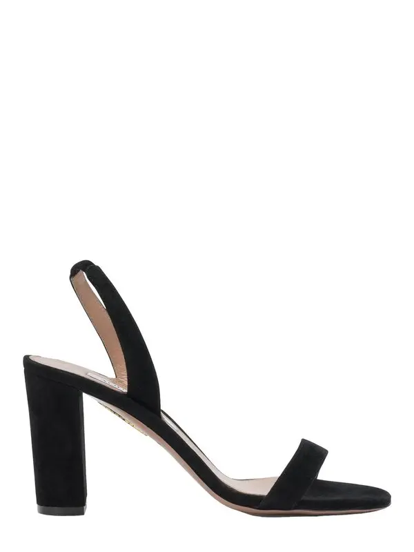 AQUAZZURA So Nude Block 85mm Heeled Sandals - Black