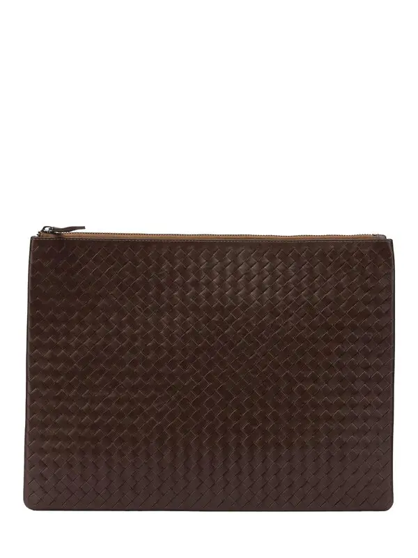 Dragon Diffusion A4 Clutch Bag - Brown