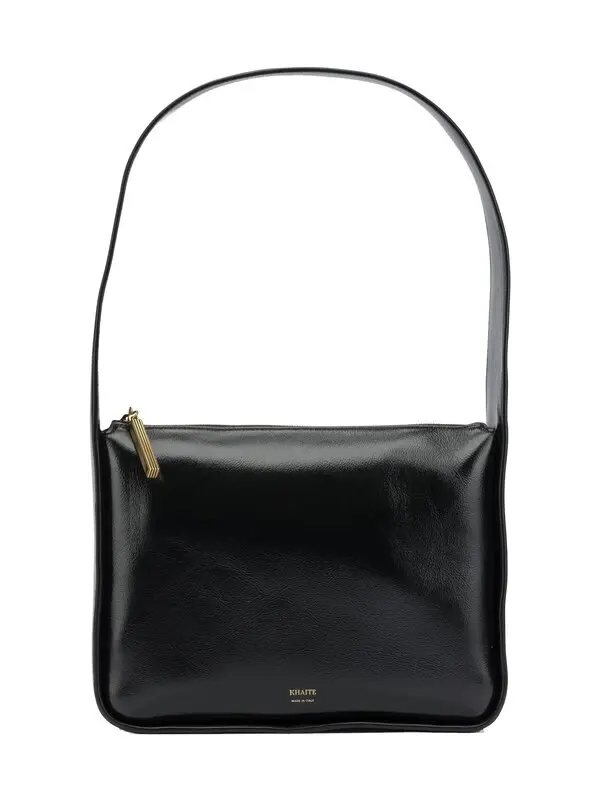 Khaite Lory Squared Small Shoulder Bag - Black