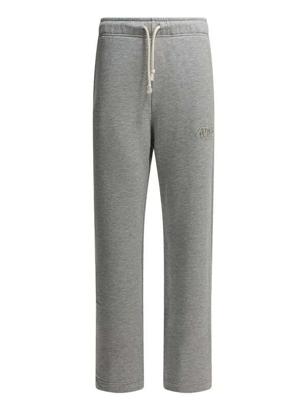 AUTRY Logo Fleece Sport Pants - Grey