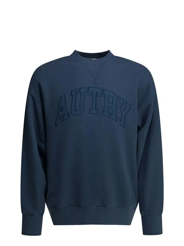 AUTRY Logo Crewneck Sweatshirt - Blue