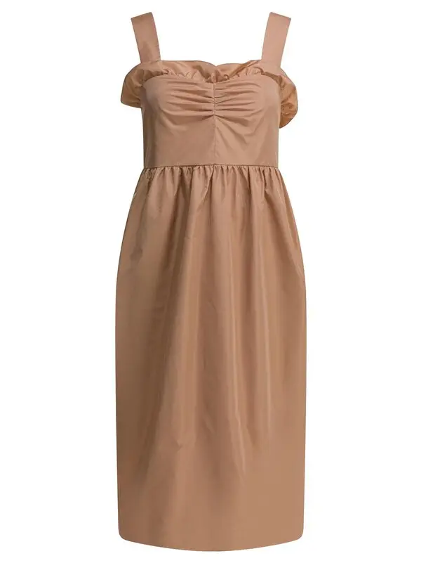 Chloé Balloon Dress In Silk Blend - Pink